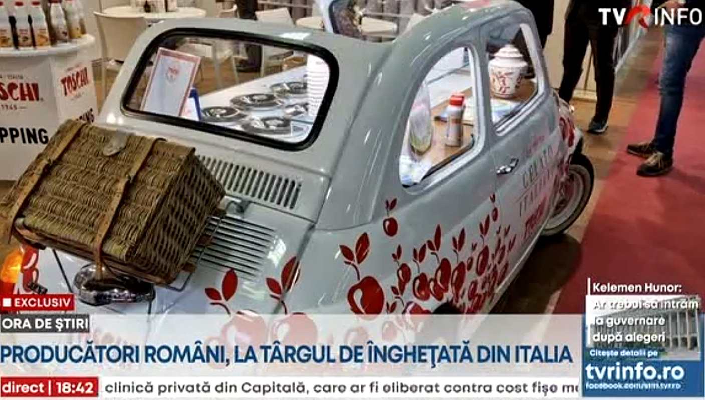 Concurs pentru îngheţata dedicată Olimpiadei de iarnă 2026, la un târg specializat din Italia ...