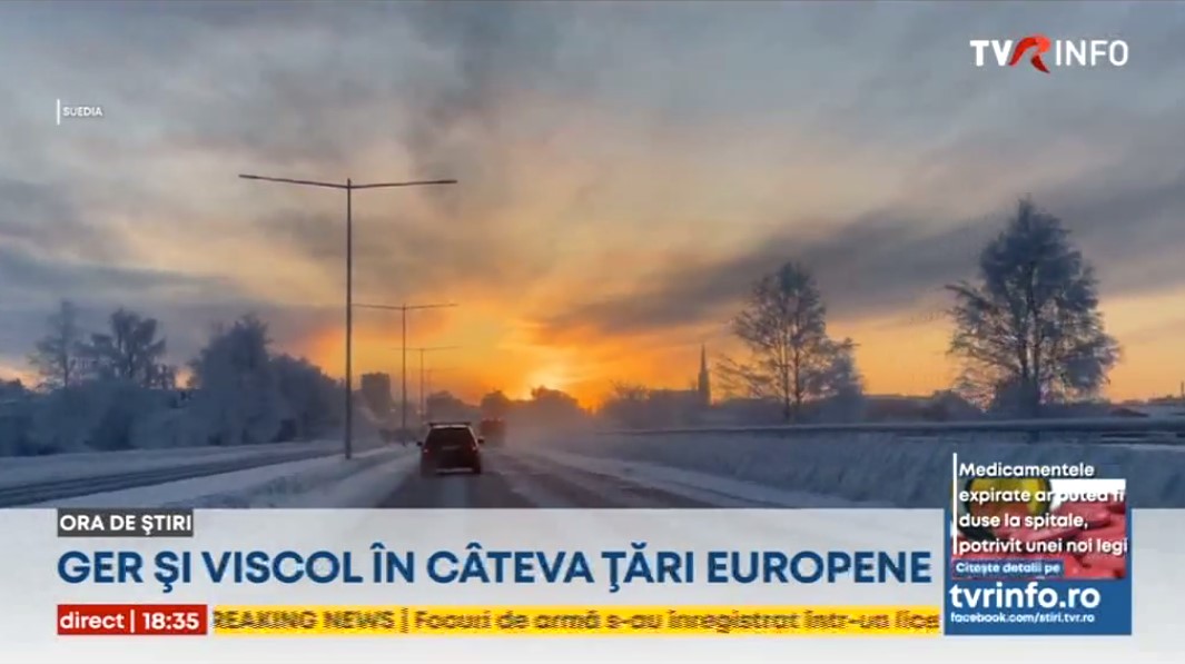 În Suedia a fost înregistrată cea mai rece noapte, minus 43,6 grade ...