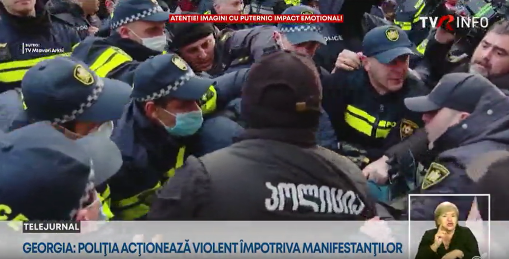 Noi proteste în Georgia. Poliția acționează violent asupra ...