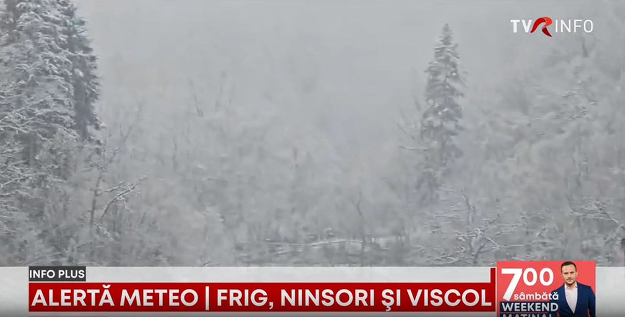 Aprilie cu zapada și viscol. România, lovită de vreme severă ca în ...