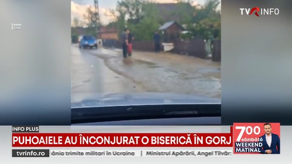 Ploi torențiale în toată țara. În Prahova a fost cod roșu. Podul peste ...