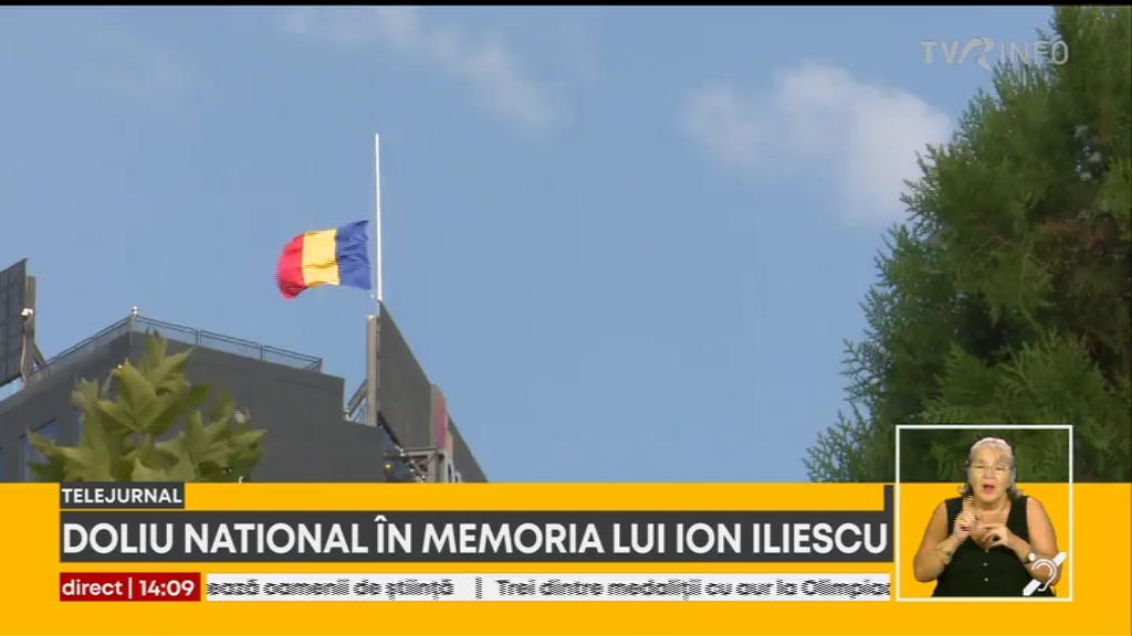 Zi de doliu național. Drapelele au fost arborate în bernă la toate ...
